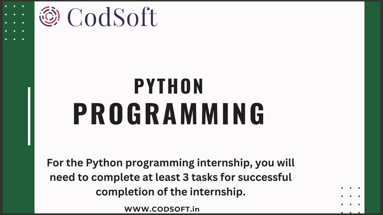 #internship #taskcompleted #python #codsoft #learning #tech | akhib ... #internship #taskcompleted #python #codsoft #learning #tech | akhib ...