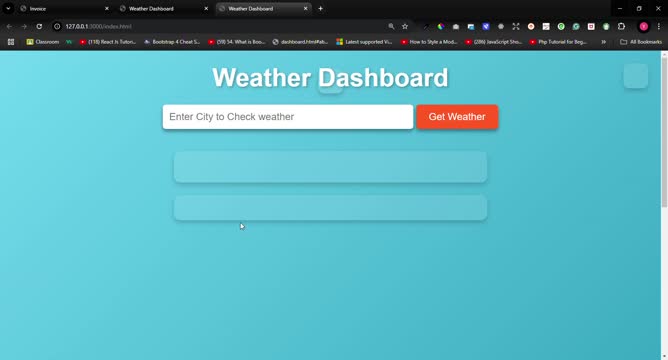 Muhammad Yaseen Haider . on LinkedIn: #webdevelopment #weatherdashboard ... Muhammad Yaseen Haider . on LinkedIn: #webdevelopment #weatherdashboard ...