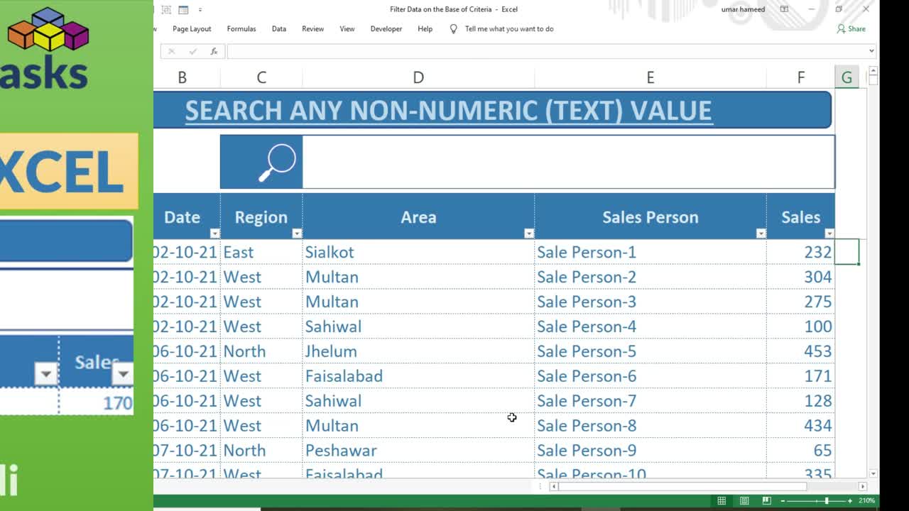 Umar Hameed on LinkedIn: Excel VBA Tutorial: Create a Dynamic Search ... Umar Hameed on LinkedIn: Excel VBA Tutorial: Create a Dynamic Search ...