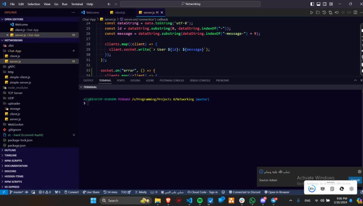 How to use Net Module in Nodejs for networking | Ali Nour Al Din posted ... How to use Net Module in Nodejs for networking | Ali Nour Al Din posted ...