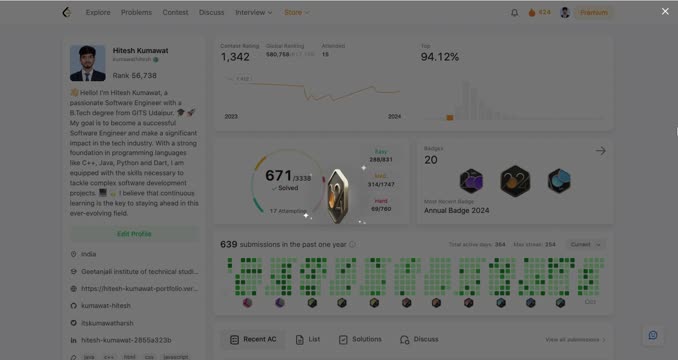 Hitesh Kumawat on LinkedIn: #leetcode #leetcode2024 #dsa #coding # ... Hitesh Kumawat on LinkedIn: #leetcode #leetcode2024 #dsa #coding # ...