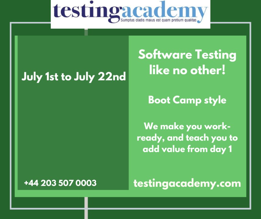 Testing Academy on LinkedIn: TESTING ACADEMY SOFTWARE TESTING COURSE Testing Academy on LinkedIn: TESTING ACADEMY SOFTWARE TESTING COURSE
