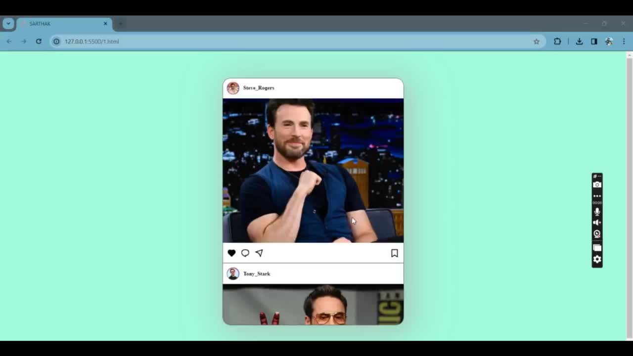 My Instagram clone with HTML, CSS, and JavaScript | Sarthak Mishra ... My Instagram clone with HTML, CSS, and JavaScript | Sarthak Mishra ...