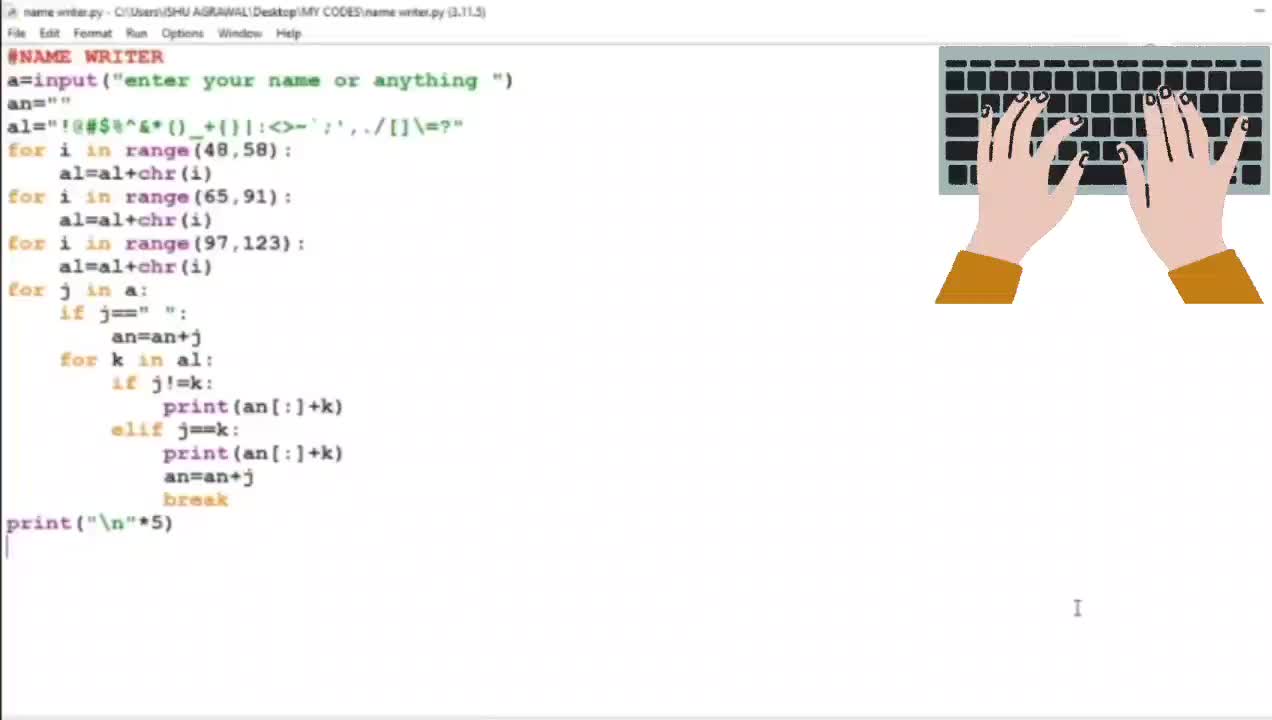Ishu Agrawal on LinkedIn: Hello guys, Here is my new Python program ... Ishu Agrawal on LinkedIn: Hello guys, Here is my new Python program ...