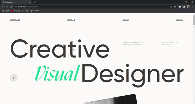 Gouri Saini on LinkedIn: #portfolio #awwwards #html #css #javascript Gouri Saini on LinkedIn: #portfolio #awwwards #html #css #javascript