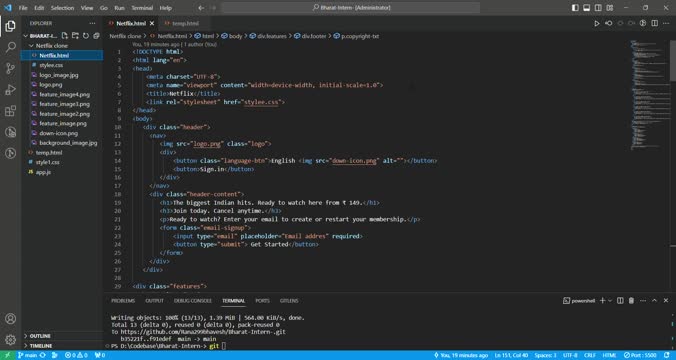 Rana Bhavesh on LinkedIn: #netflixclone #bharatintern # ... Rana Bhavesh on LinkedIn: #netflixclone #bharatintern # ...