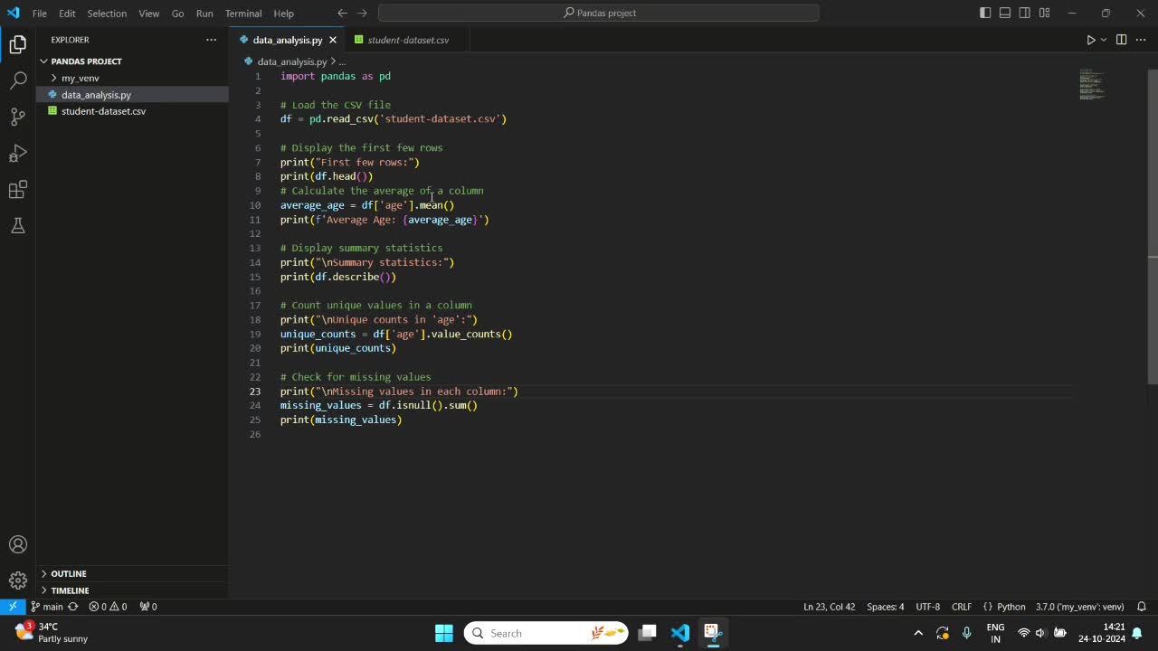 Sooraj M on LinkedIn: #dataanalysis #python #pandas #codexintern # ... Sooraj M on LinkedIn: #dataanalysis #python #pandas #codexintern # ...