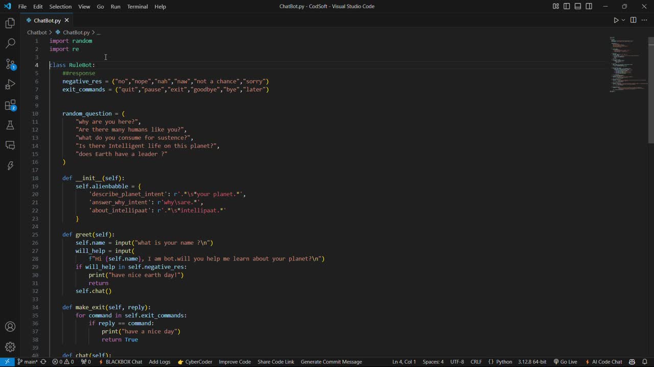 Kaushal Gujarathi on LinkedIn: #codsoft #internship #coding #vscode #ai Kaushal Gujarathi on LinkedIn: #codsoft #internship #coding #vscode #ai