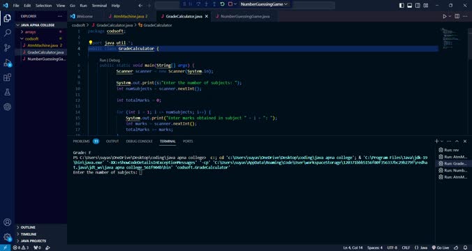 Suyash Bagad on LinkedIn: #java #gradingsystem #codingmilestone # ... Suyash Bagad on LinkedIn: #java #gradingsystem #codingmilestone # ...