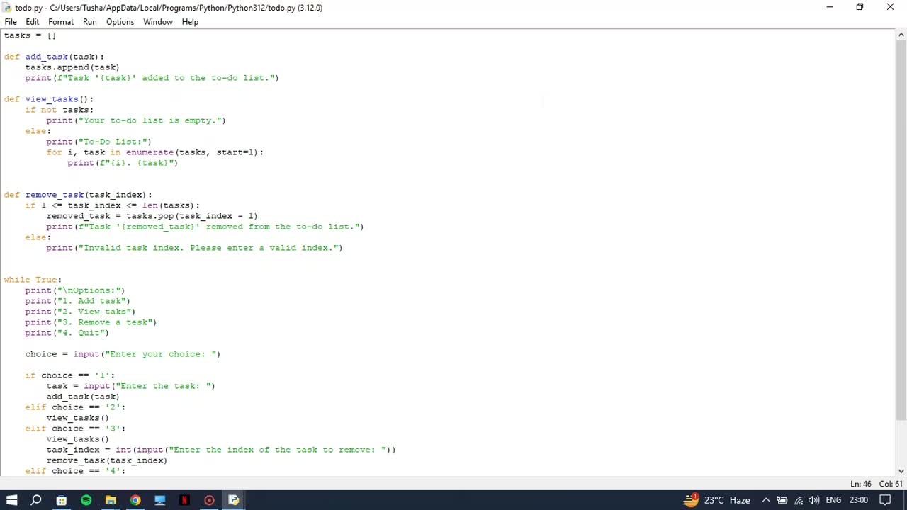 #internship #pythonprogramming #codsoft | Tushar Dhiman #internship #pythonprogramming #codsoft | Tushar Dhiman