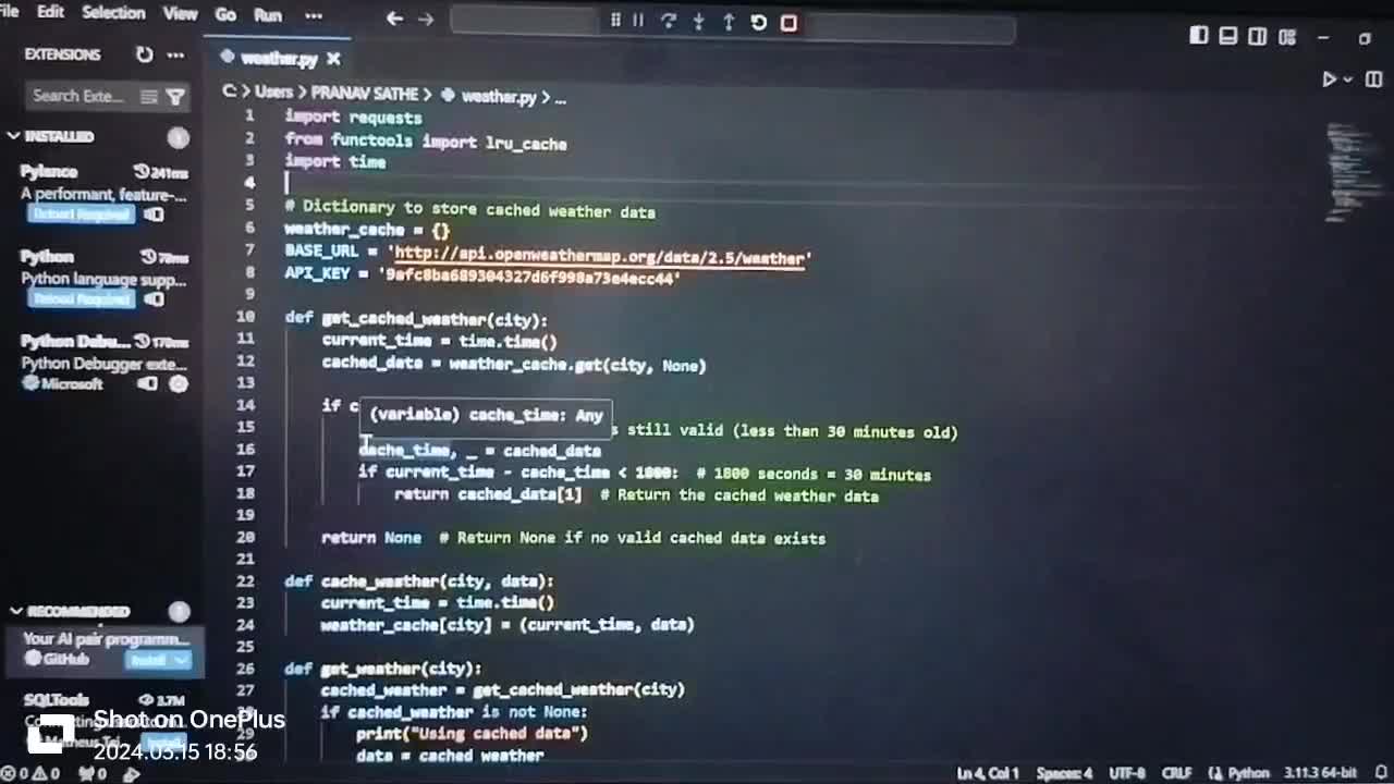 Task 4- Basic Weather Application A command-line weather app in Python ... Task 4- Basic Weather Application A command-line weather app in Python ...
