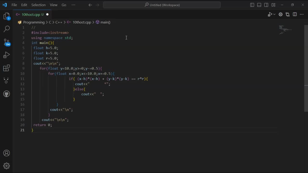 Prince Kumar on LinkedIn: Hey, I tried to draw a circle on the console ... Prince Kumar on LinkedIn: Hey, I tried to draw a circle on the console ...