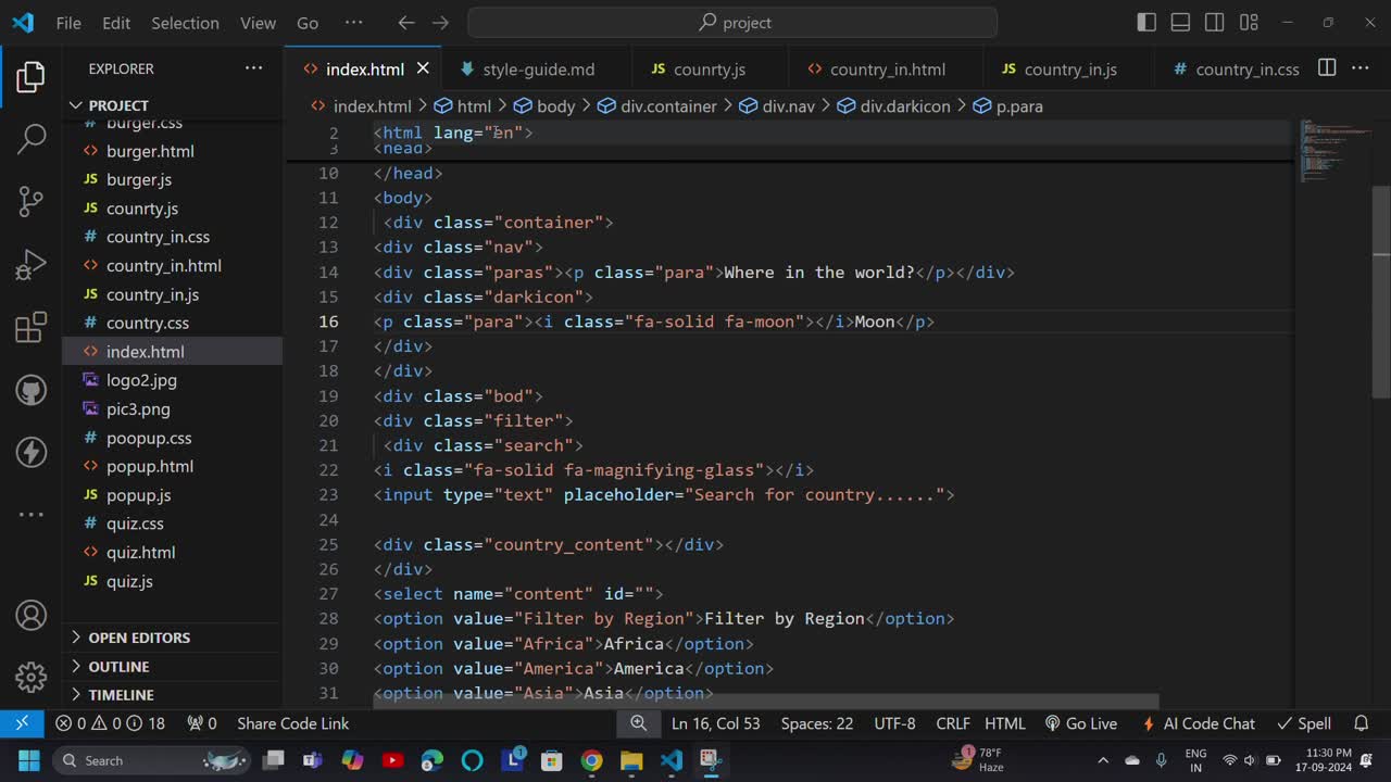 Created a country information app using HTML5,CSS3,JS-ES6 | Suvendu ... Created a country information app using HTML5,CSS3,JS-ES6 | Suvendu ...