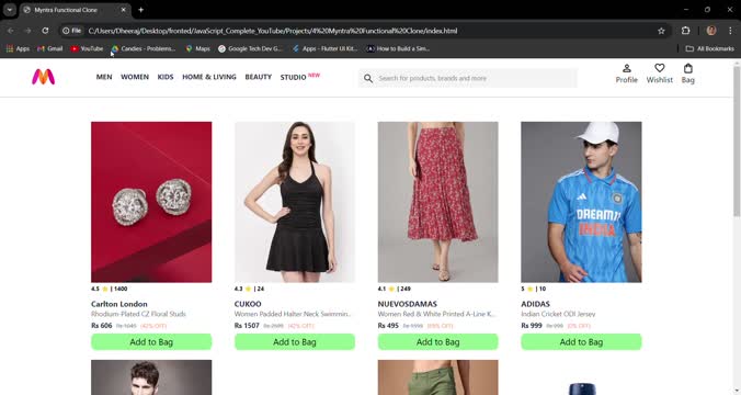 Dheeraj Kumawat on LinkedIn: ๐๏ธ New Project: Myntra Clone Website ๐ ... Dheeraj Kumawat on LinkedIn: ๐๏ธ New Project: Myntra Clone Website ๐ ...