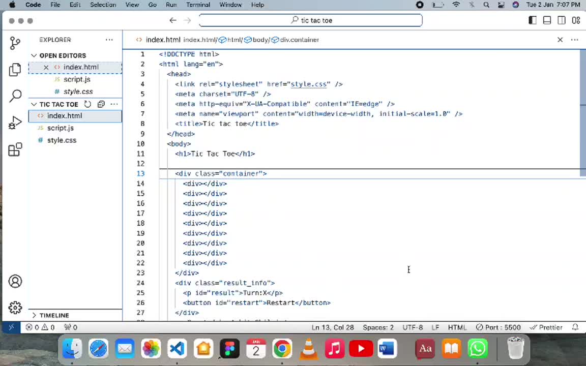 Created a Tic Tac Toe game using HTML, CSS, and JavaScript | Ankit ... Created a Tic Tac Toe game using HTML, CSS, and JavaScript | Ankit ...