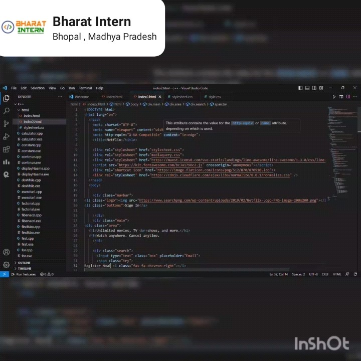 Samiksha Goyal on LinkedIn: #bharatintern #netflix Samiksha Goyal on LinkedIn: #bharatintern #netflix