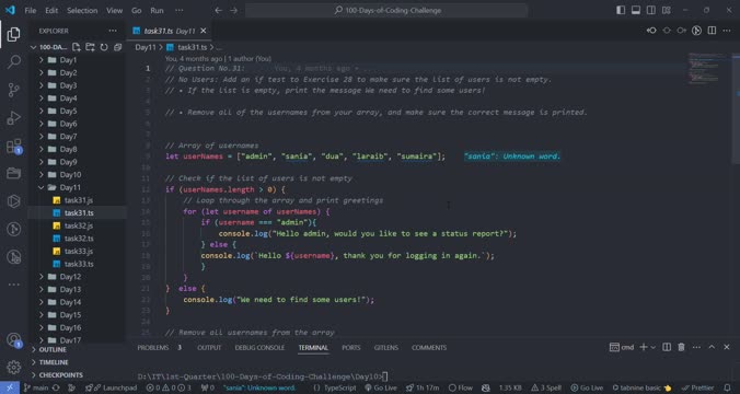 Parizah Shaikh on LinkedIn: #100daysofcode #javascript #typescript # ... Parizah Shaikh on LinkedIn: #100daysofcode #javascript #typescript # ...