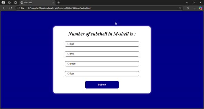 Hooriya Siddique on LinkedIn: #html #css #javascript #quizapp # ... Hooriya Siddique on LinkedIn: #html #css #javascript #quizapp # ...