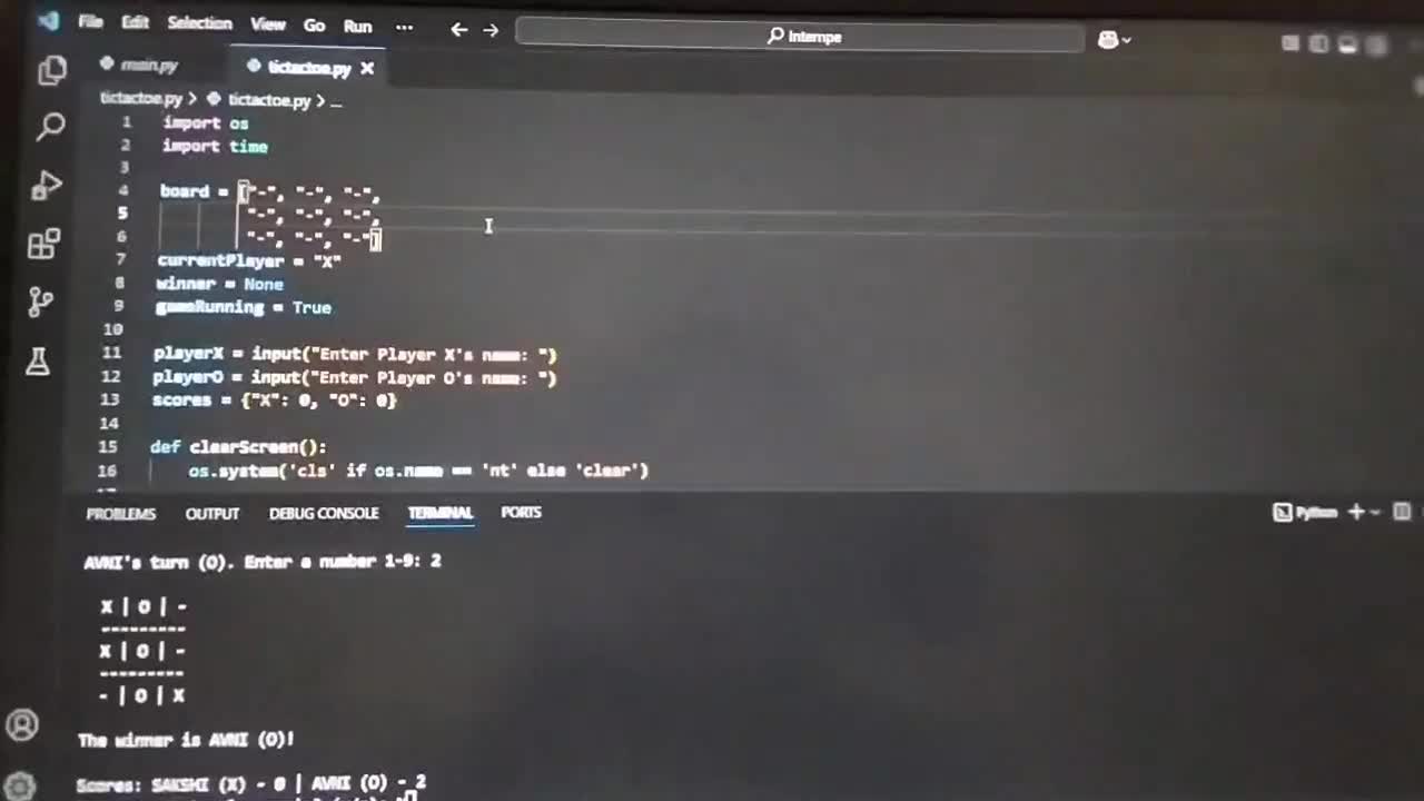 Sakshi Karamore on LinkedIn: #python #tictactoe #gamedevelopment # ... Sakshi Karamore on LinkedIn: #python #tictactoe #gamedevelopment # ...