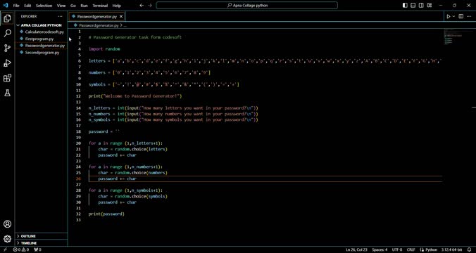 PIYUSH GURJAR on LinkedIn: #python #codsoft #programmingjourney # ... PIYUSH GURJAR on LinkedIn: #python #codsoft #programmingjourney # ...