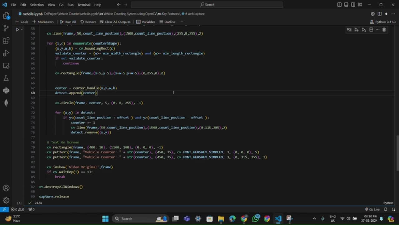 PRAVEEN CHOUDHARY on LinkedIn: #opencv #vehiclecounting #computervision ... PRAVEEN CHOUDHARY on LinkedIn: #opencv #vehiclecounting #computervision ...