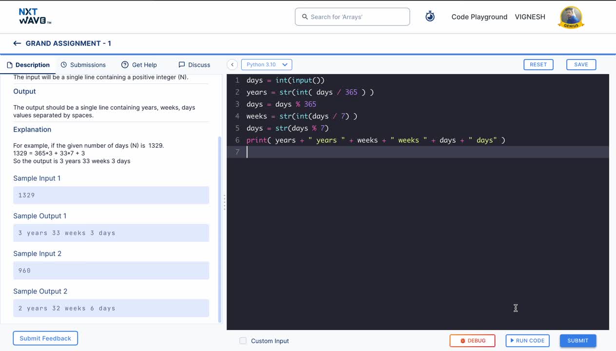 VIGNESH R on LinkedIn: #nxtwave #ccbp #python #programming #backend # ... VIGNESH R on LinkedIn: #nxtwave #ccbp #python #programming #backend # ...