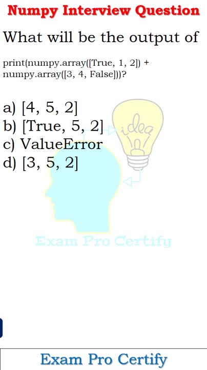 Exam Pro Certify on LinkedIn: #numpy #pythonprogramming #datascience # ... Exam Pro Certify on LinkedIn: #numpy #pythonprogramming #datascience # ...