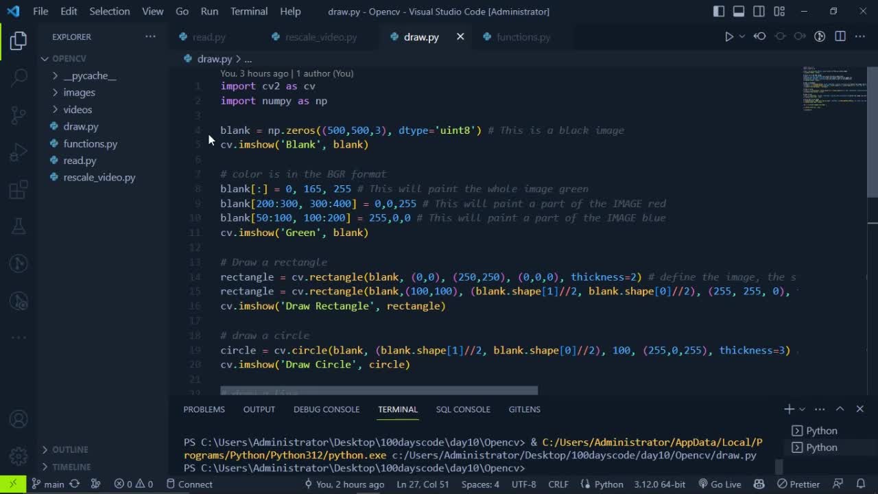 Day 10 of #100daysofcode: Opencv for images manipulation | Ngotho ... Day 10 of #100daysofcode: Opencv for images manipulation | Ngotho ...