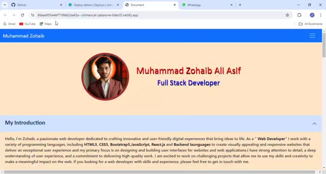 Muhammad Zohaib Ali asif on LinkedIn: #webdeveloment #protfolio # ... Muhammad Zohaib Ali asif on LinkedIn: #webdeveloment #protfolio # ...