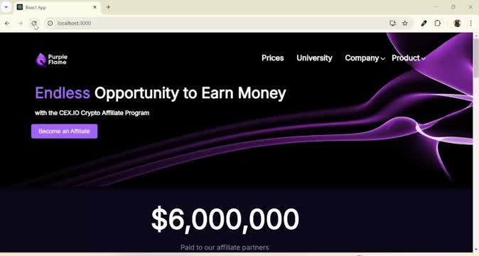Created a website in ReactJS with crypto content | Cheena Ayaz posted ... Created a website in ReactJS with crypto content | Cheena Ayaz posted ...