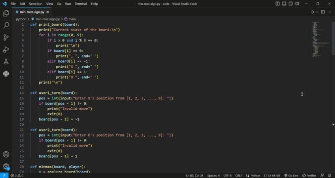 Vinita Patidar on LinkedIn: #python #devtownbootcamp #minmaxalgorithm # ... Vinita Patidar on LinkedIn: #python #devtownbootcamp #minmaxalgorithm # ...