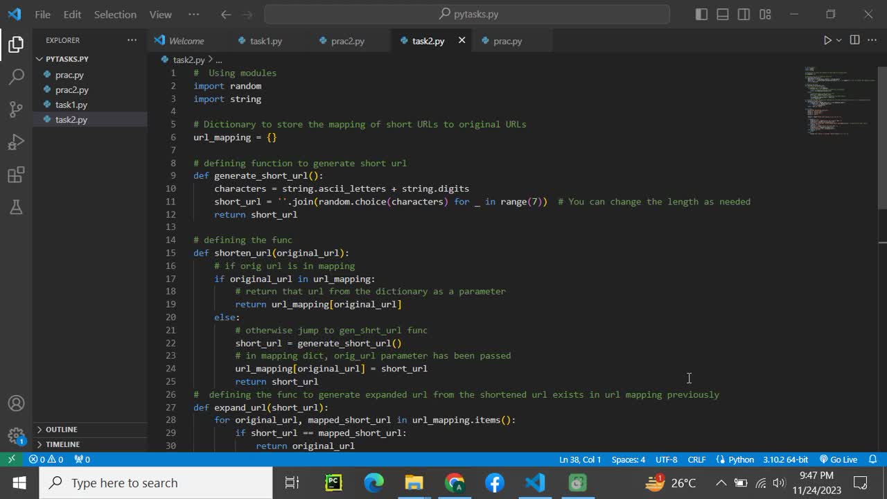 CodeAlpha project: Bitly URL shortening service | Areej Naeem posted on ... CodeAlpha project: Bitly URL shortening service | Areej Naeem posted on ...