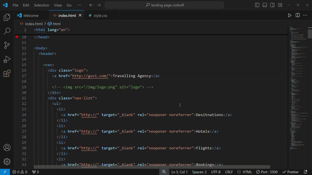 Lakshya Soni on LinkedIn: #codsoftintern #landingpage #html #css # ... Lakshya Soni on LinkedIn: #codsoftintern #landingpage #html #css # ...