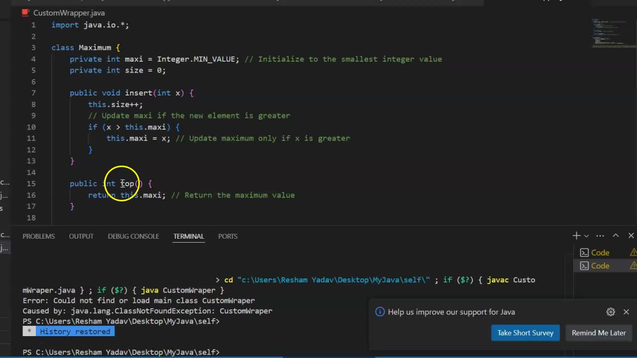 Resham Yadav on LinkedIn: #java #oop #coding #techlearning Resham Yadav on LinkedIn: #java #oop #coding #techlearning