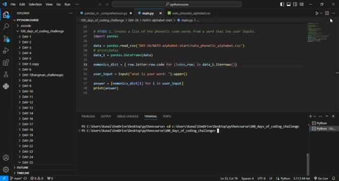 Day 26 of #100DaysOfCode: List Comprehensions | Jayant Issar posted on ... Day 26 of #100DaysOfCode: List Comprehensions | Jayant Issar posted on ...