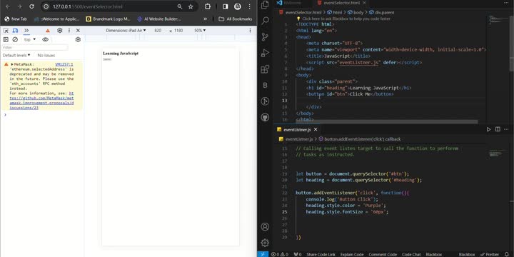 Learned about addEventListner in JavaScript | Aarsh Bharti posted on ... Learned about addEventListner in JavaScript | Aarsh Bharti posted on ...