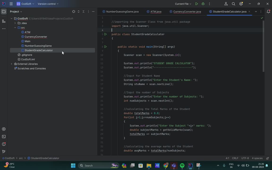CodSoft Internship program on java | Vipul Deshmukh posted on the topic ... CodSoft Internship program on java | Vipul Deshmukh posted on the topic ...