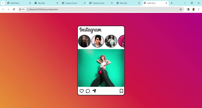 Did a mini project using DOM manipulation by Sheryians | Naman Kumar ... Did a mini project using DOM manipulation by Sheryians | Naman Kumar ...