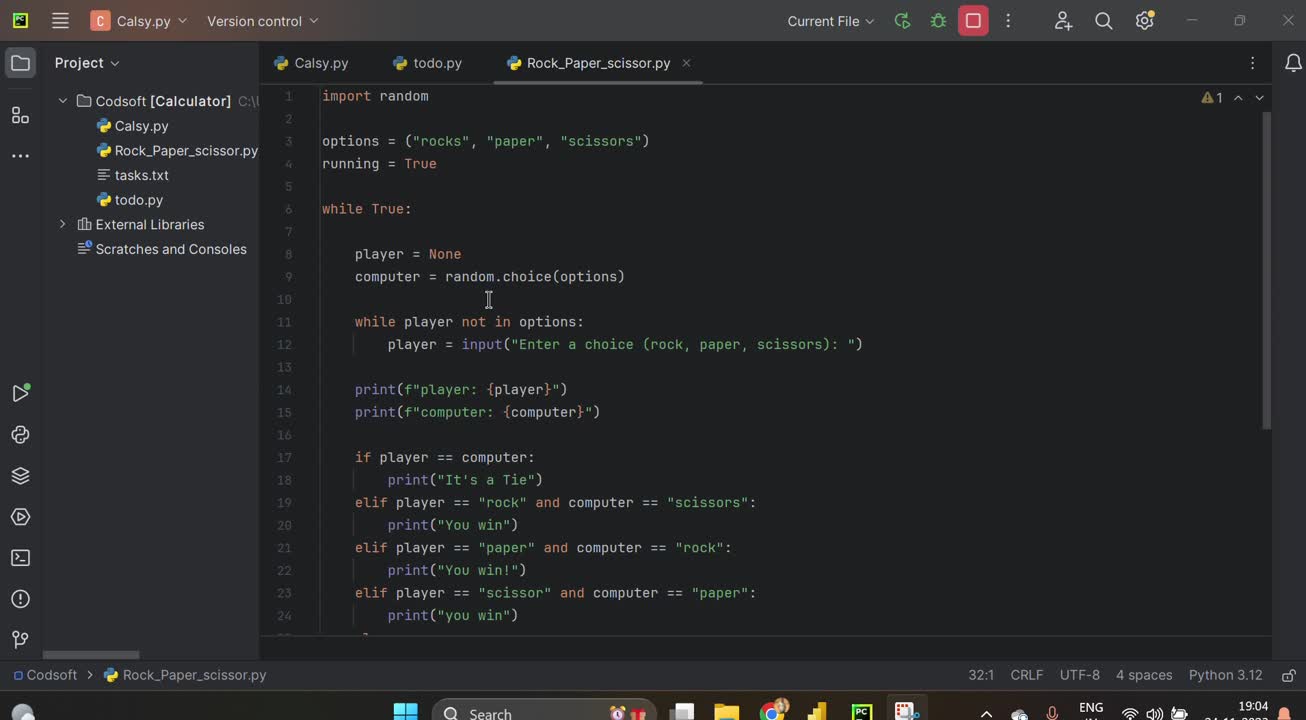 Manoj Nagar on LinkedIn: #codesoftinternship #pythonprogramming Manoj Nagar on LinkedIn: #codesoftinternship #pythonprogramming