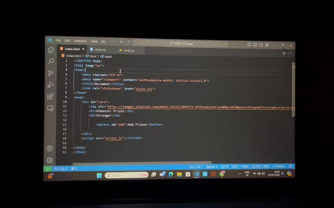 Created a dynamic DOM project with HTML, CSS, and JavaScript | Amaan ... Created a dynamic DOM project with HTML, CSS, and JavaScript | Amaan ...