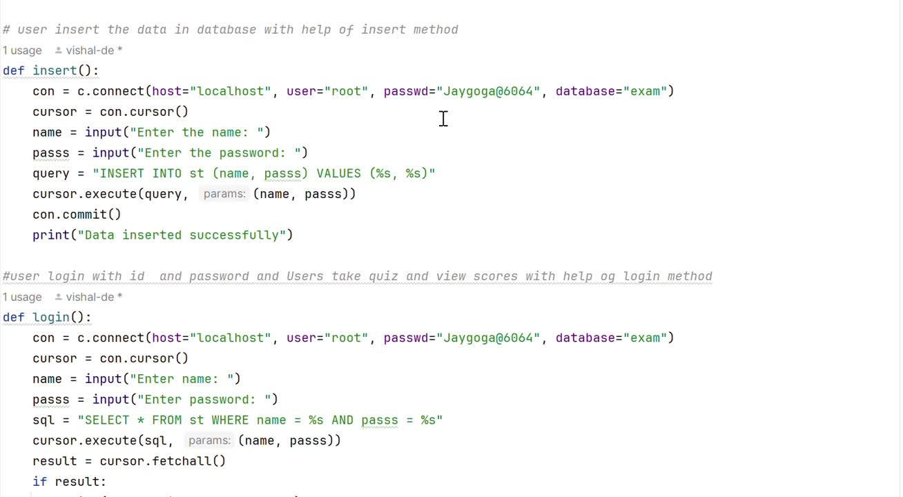 #python #sql #internship | Vishal Desai #python #sql #internship | Vishal Desai