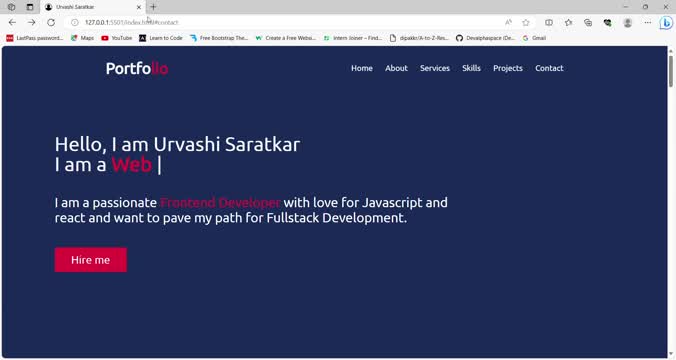 Urvashi Saratkar on LinkedIn: #internship #project1 #portfoliowebsite # ... Urvashi Saratkar on LinkedIn: #internship #project1 #portfoliowebsite # ...