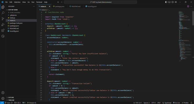 Muhammad Hassan on LinkedIn: #project #typescript #oop #bank #learning ... Muhammad Hassan on LinkedIn: #project #typescript #oop #bank #learning ...