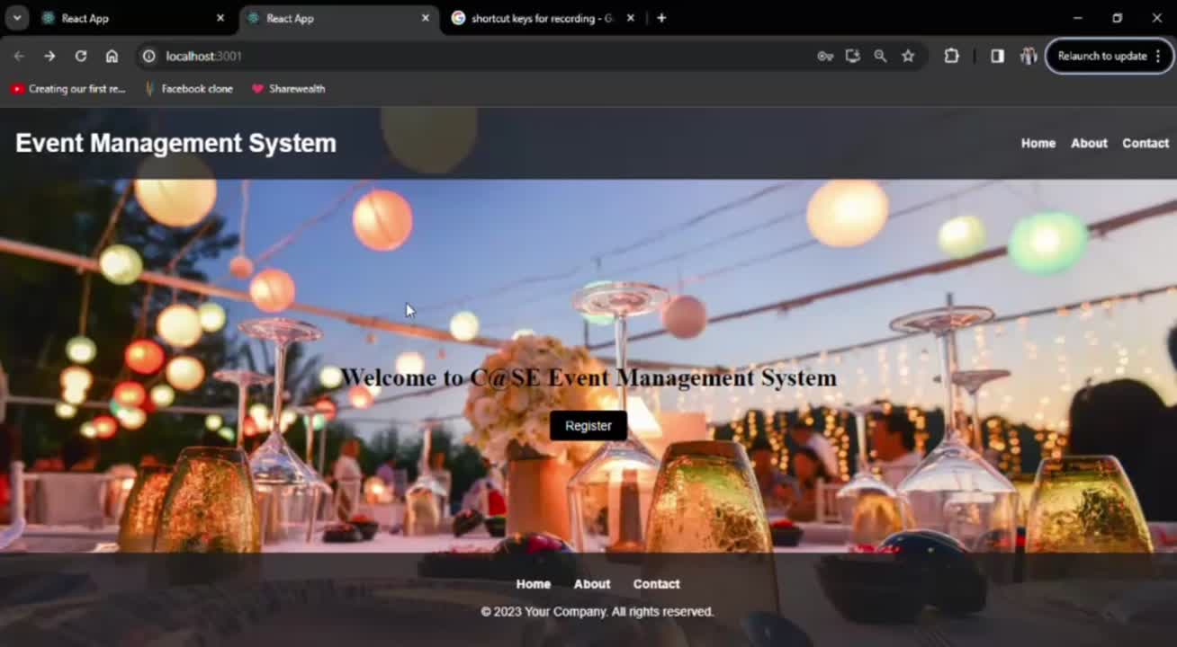 Launching Event Management System with React and MongoDB | Abdul Rehman ... Launching Event Management System with React and MongoDB | Abdul Rehman ...