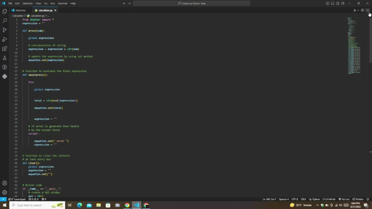 Zain Nadeem on LinkedIn: #internship #codexcue #python #gui #calculator ... Zain Nadeem on LinkedIn: #internship #codexcue #python #gui #calculator ...