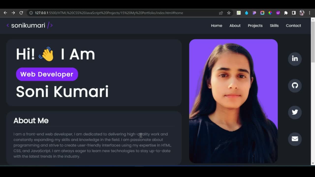 Soni Kumari on LinkedIn: #html5 #css3 #javascript #frontend # ... Soni Kumari on LinkedIn: #html5 #css3 #javascript #frontend # ...