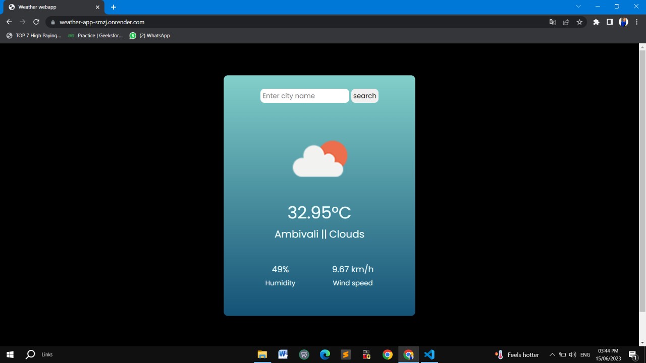 Akash Dange on LinkedIn: #weatherwebapp #openweatherapi #nodejs # ... Akash Dange on LinkedIn: #weatherwebapp #openweatherapi #nodejs # ...