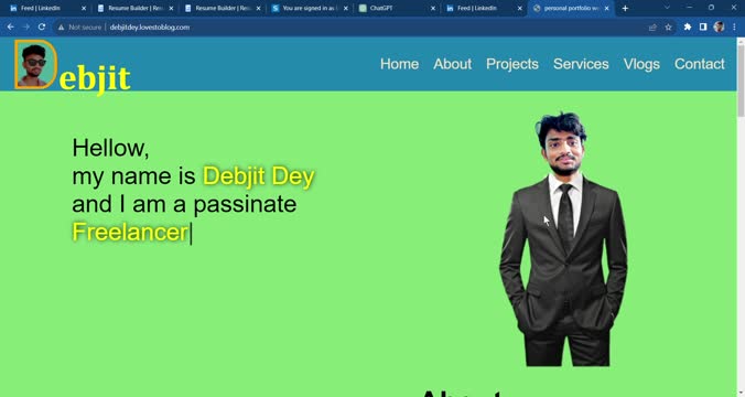 Debjit Dey on LinkedIn: #webdevelopment #portfolio #html #css # ... Debjit Dey on LinkedIn: #webdevelopment #portfolio #html #css # ...