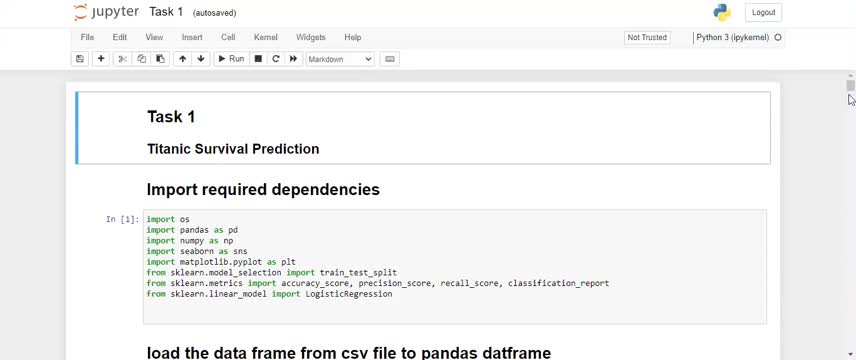 Completed Task 1 at CodSoft: Titanic Survival Prediction | Abhishek ... Completed Task 1 at CodSoft: Titanic Survival Prediction | Abhishek ...