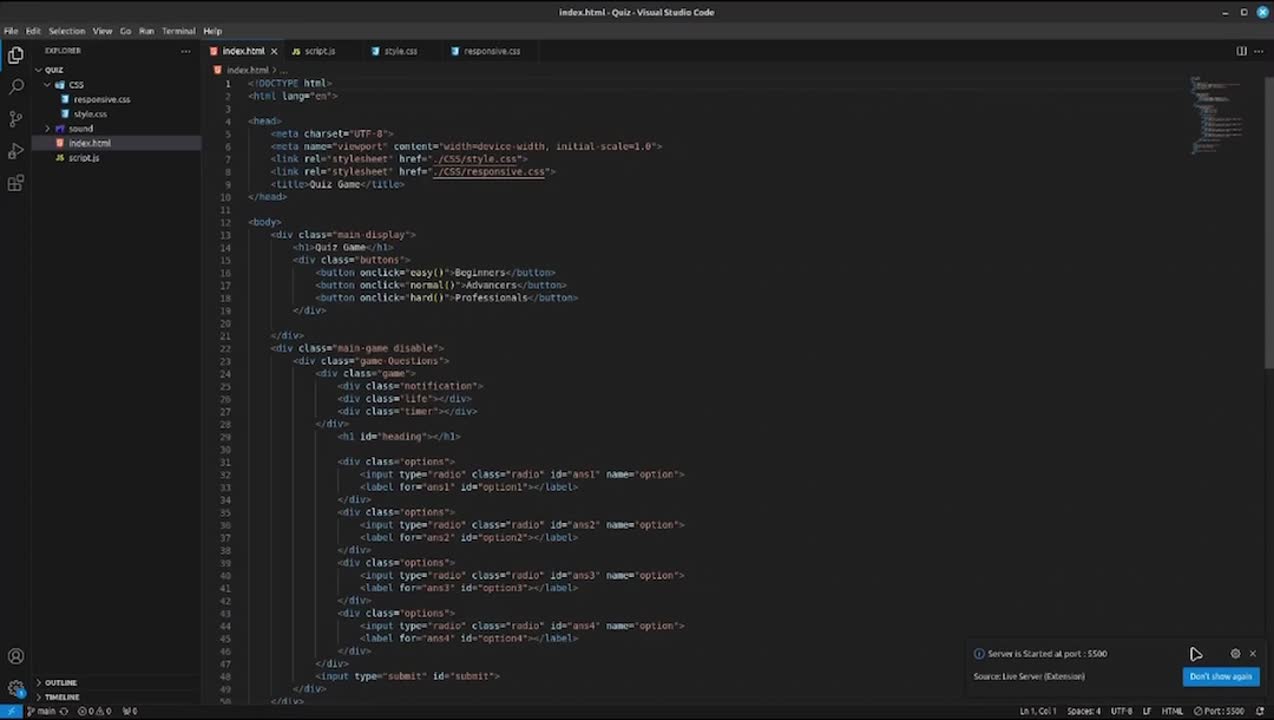 Taha Abid on LinkedIn: #webdevelopment #html #css #javascript #quizgame Taha Abid on LinkedIn: #webdevelopment #html #css #javascript #quizgame